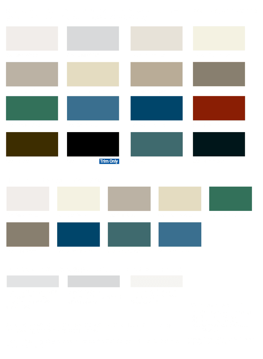 Butler color chart | BUTLERCOTE COLOR CHARTS